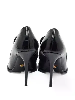 Versace Vagabond Crocodile-embossed Leather Pumps