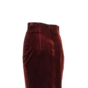 Alberta Ferretti Velvet Midi Skirt