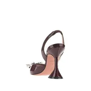 Amina Muaddi Begum Sling' Patent Leather Slingback Pumps