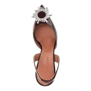Amina Muaddi Begum Sling' Patent Leather Slingback Pumps