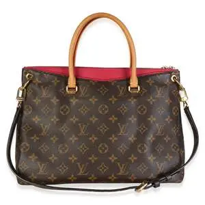LOUIS VUITTON Pink Monogram Canvas Pallas Mm - Brown