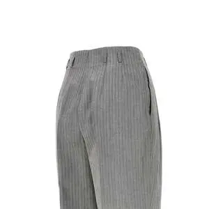 Alberta Ferretti Pinstriped Wide Pants With Darts