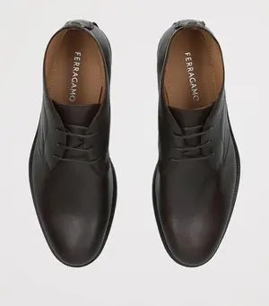 FERRAGAMO Leather Settimo Ankle Boots