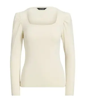 Ralph Lauren Puffed-sleeve Square T-shirt