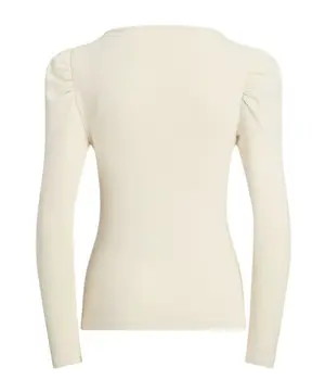 Ralph Lauren Puffed-sleeve Square T-shirt