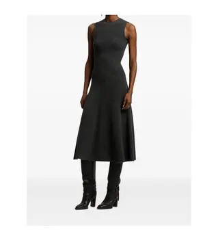 Ralph Lauren Ribbed Sleeveless Midi Dress
