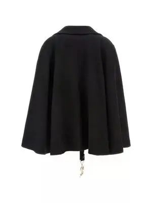Blumarine Belted Monogram-charm Cape