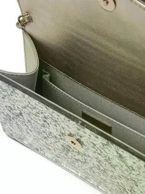 JIMMY CHOO Candy Champagne Coarse Glitter Acrylic Clutch Bag
