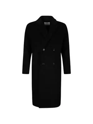 PARK PLACE Button-fastening Double-breasted Coat - Black
