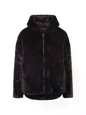 SAVE THE DUCK Davina Reversible Faux-fur Hooded Coat - Brown