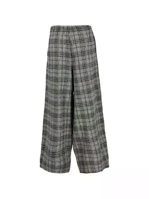 Needles Plaid Drawstring Trousers