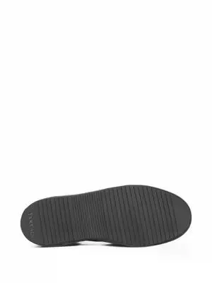 DOUCAL'S Shearling-trim Low-top Sneakers