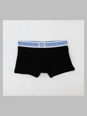 Versace Boxer In Cotone Con Greca