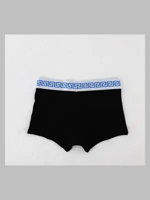 Versace Boxer In Cotone Con Greca
