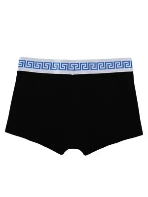 Versace Boxer In Cotone Con Greca