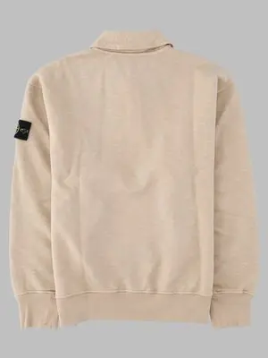 Stone Island Felpa Oversize Con Colletto Polo
