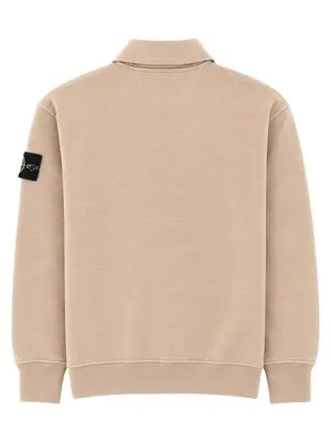 Stone Island Felpa Oversize Con Colletto Polo