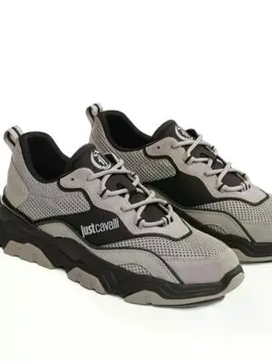 Just Cavalli Panelled Logo-print Sneakers