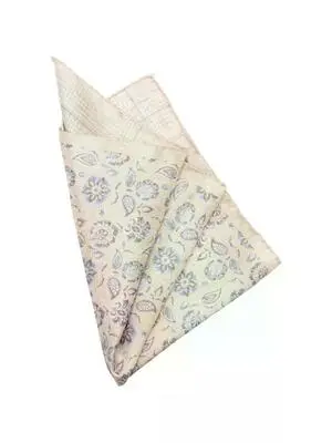 ELIZABETTA Enzo Pocket Square - Neutrals
