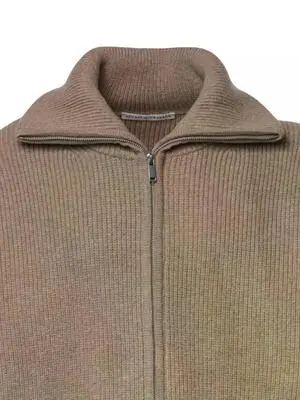 Studio Nicholson Sandos Ribbed-knit Zip-up Cardigan