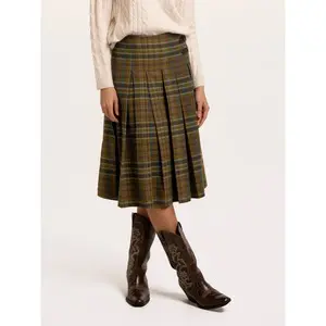 BRAKEBURN Red Cedar Pleated Skirt