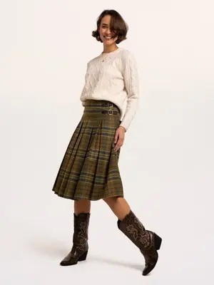BRAKEBURN Red Cedar Pleated Skirt