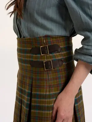 BRAKEBURN Red Cedar Pleated Skirt