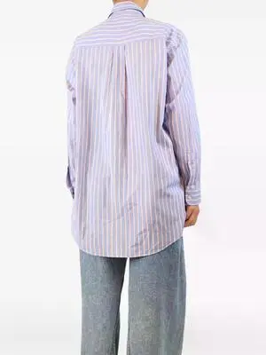 Etro Striped Embroidered-logo Shirt