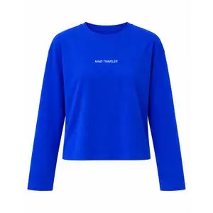 Mind Traveler Royal Open-back Agata T-shirt - Blue