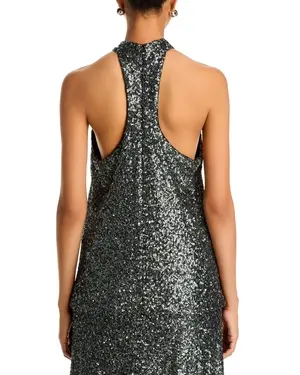 Hugo Boss Enania Sequin Halter Top Exclusive
