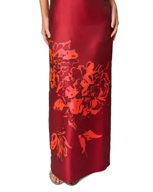 Aidan Mattox Jacquard Off Shoulder Gown