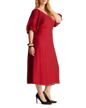 ESTELLE Adriella Bubble Sleeve Dress