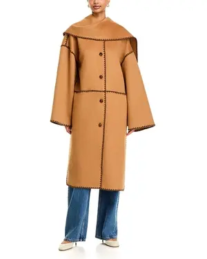 A.REN A. Ren Leone Button Front Coat