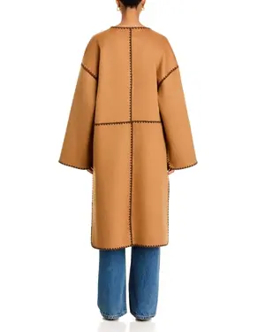 A.REN A. Ren Leone Button Front Coat