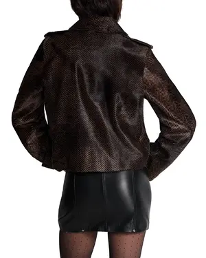RE/DONE Eva Short Leather Trench Coat