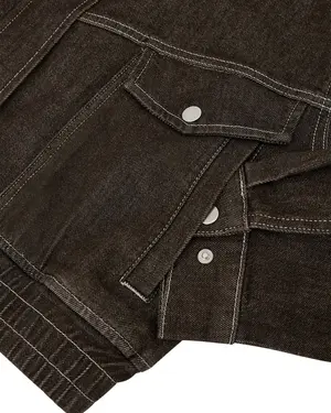 REISS Petites Blair Cotton Blend Denim Jacket