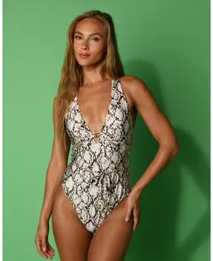 SUNSHINE 79 Island Serpent Plunge One Piece - Multi