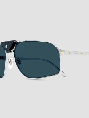 Cartier Santos De 64mm Pilot Sunglasses