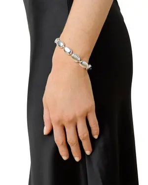 LIÉ STUDIO Monica Oval Link Flex Bracelet