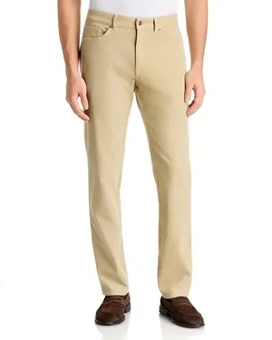 Peter Millar Classic Comfort Corduroy Five Pocket Relaxed Fit Pants Stone