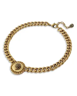 Kurt Geiger Mansion Signature Eagle Charm Collar Necklace, 16-18