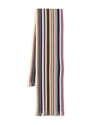 Paul Smith Striped Wool Scarf - Multi