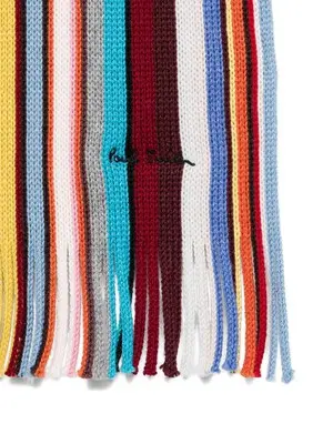 Paul Smith Striped Wool Scarf