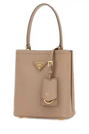 Prada Beige Leather Small Panier Handbag