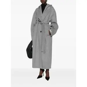 Sportmax Grey Coats Single Breasted Coats