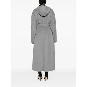 Sportmax Grey Coats Single Breasted Coats