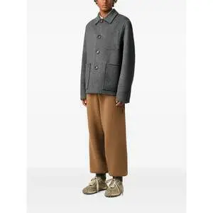 AMI Paris Grey Jackets Shirt Jackets - Gray