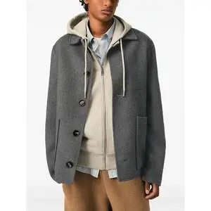 AMI Paris Grey Jackets Shirt Jackets - Gray