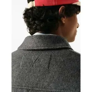 AMI Paris Grey Jackets Shirt Jackets - Gray