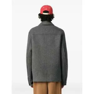AMI Paris Grey Jackets Shirt Jackets - Gray
